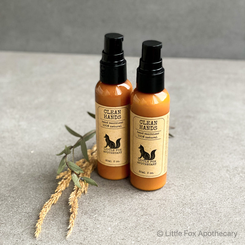 CLEAN HANDS hand sanitizer lotion – Little Fox Apothecary